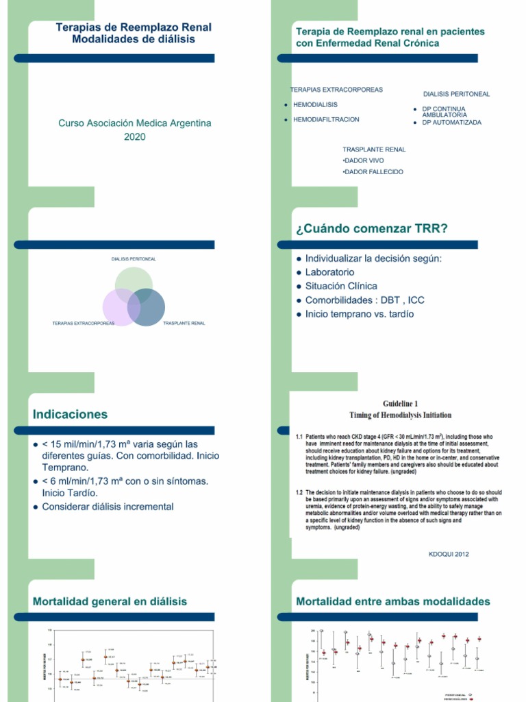 Terapias de Reemplazo Renal TRR | PDF