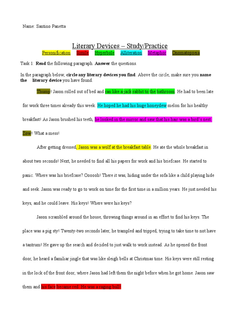 Lit Device Study Practice 2nd | PDF