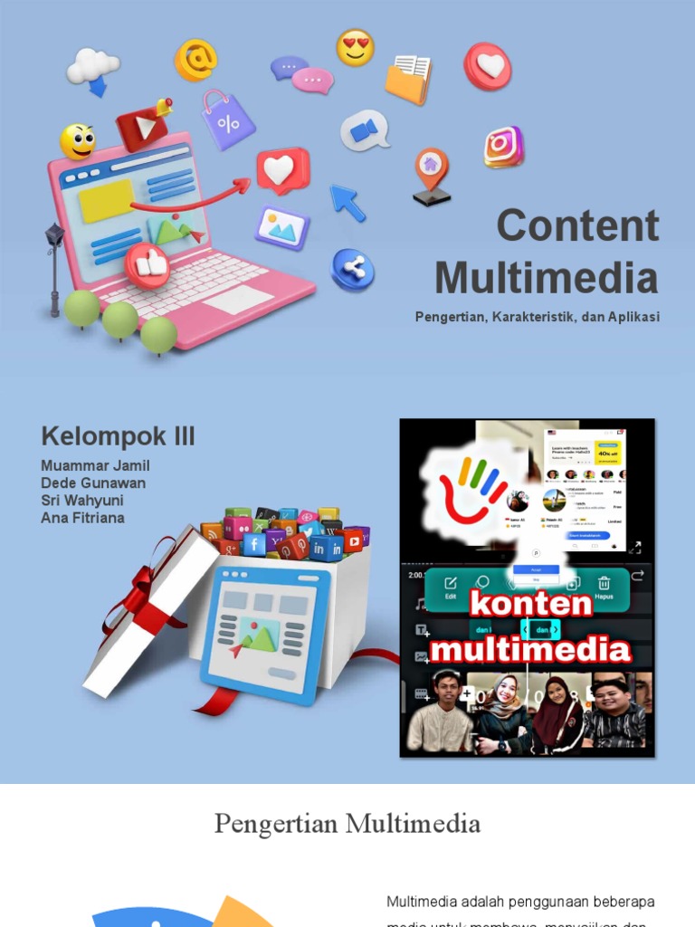 Pengertian dan Contoh Konten Multimedia | PDF
