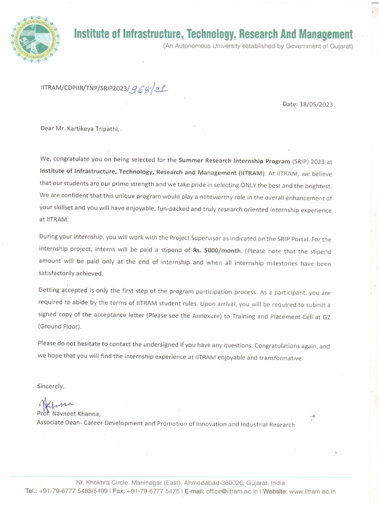 0968 1 TO 32 Intern Call Letters - 21-21 | PDF | Learning Programs