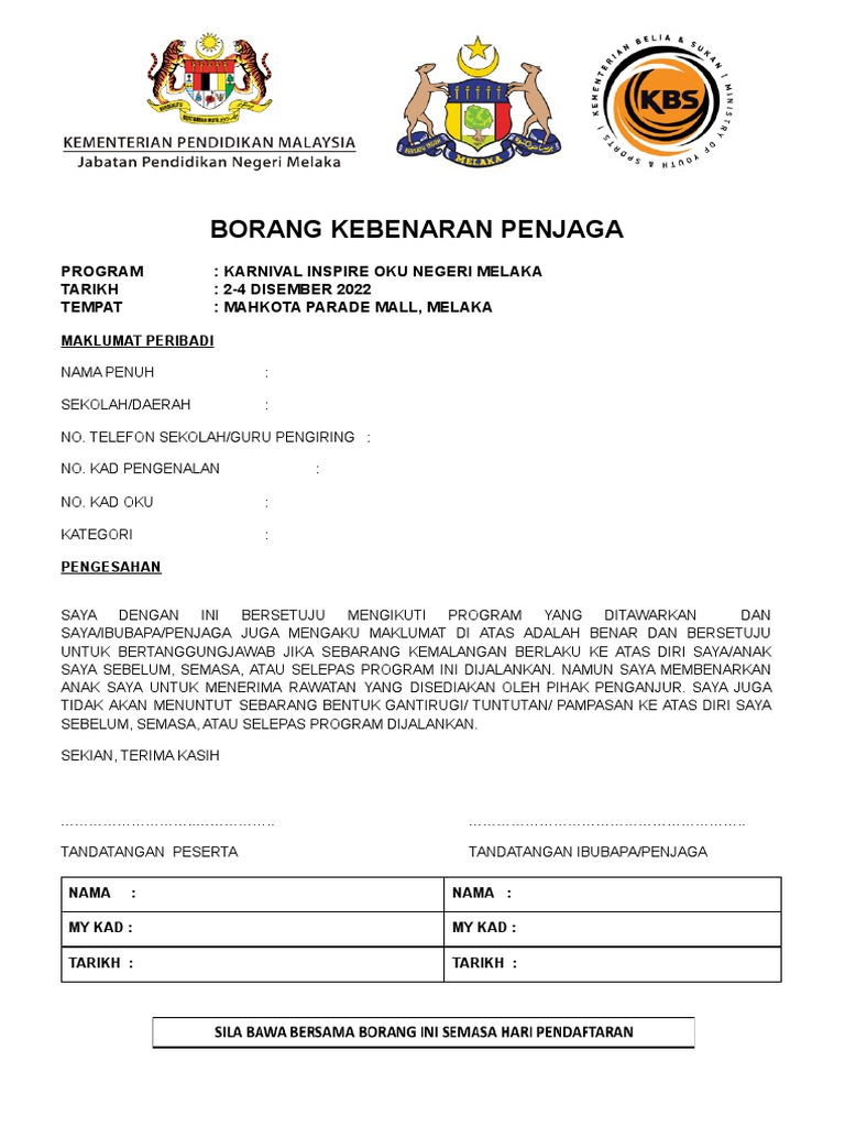 Borang Kebenaran | PDF
