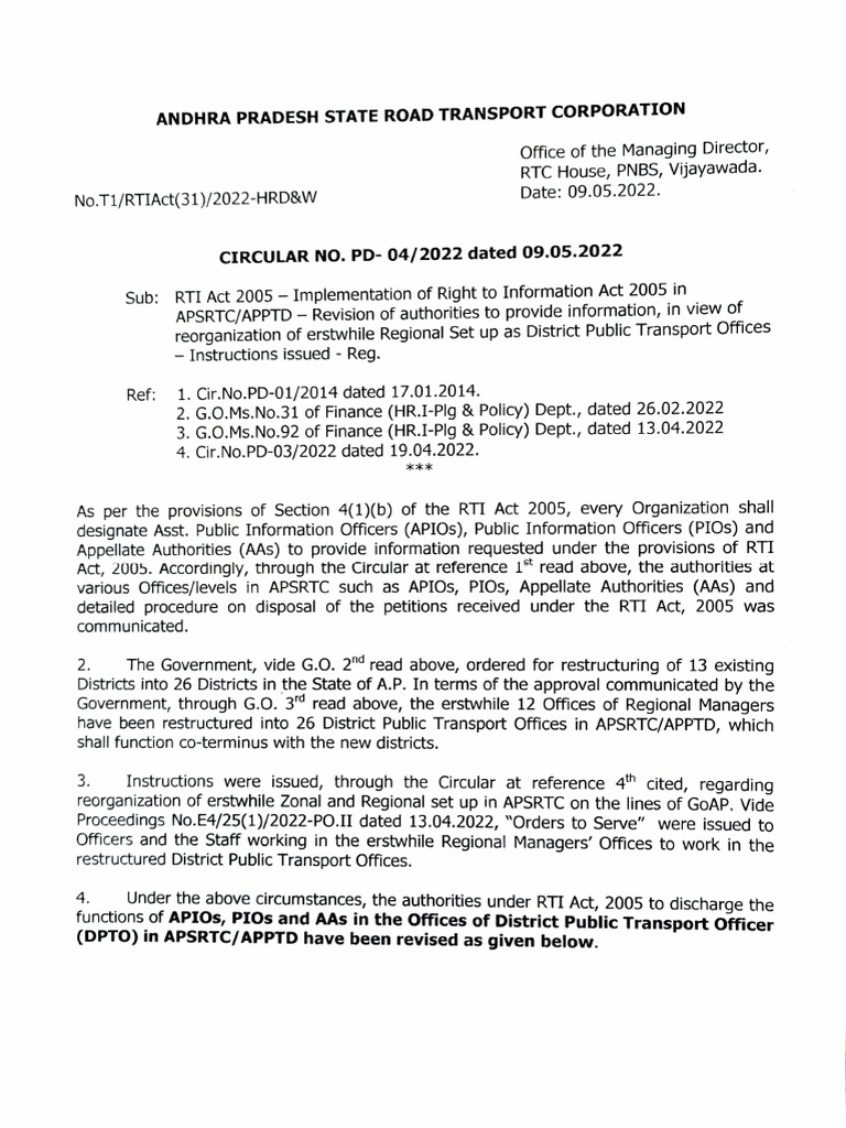 RTI ACT - Revised Guidelines | PDF