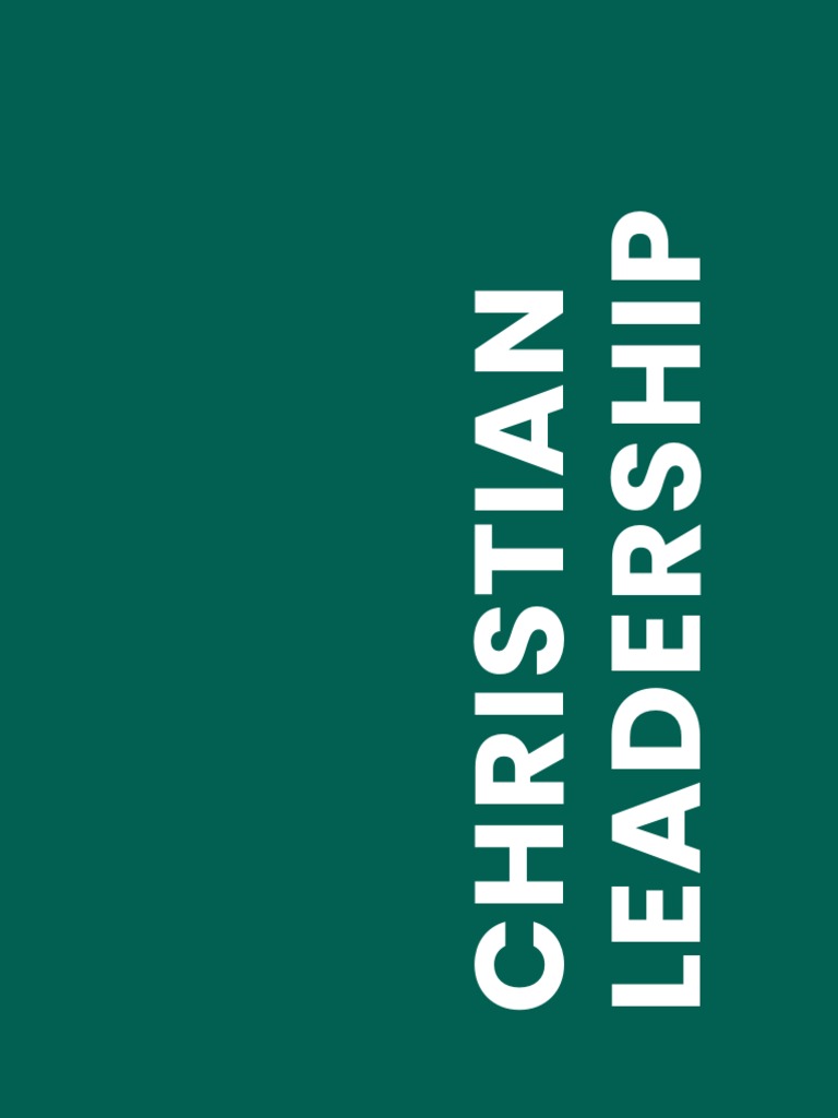 Christian Leadership Workshop Resources | PDF | Leadership | Jesus