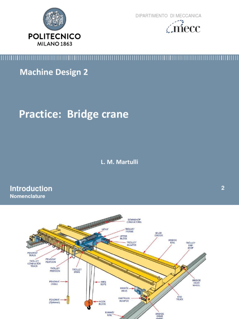 E02 - Bridge Crane | PDF | Crane (Machine) | Beam (Structure)