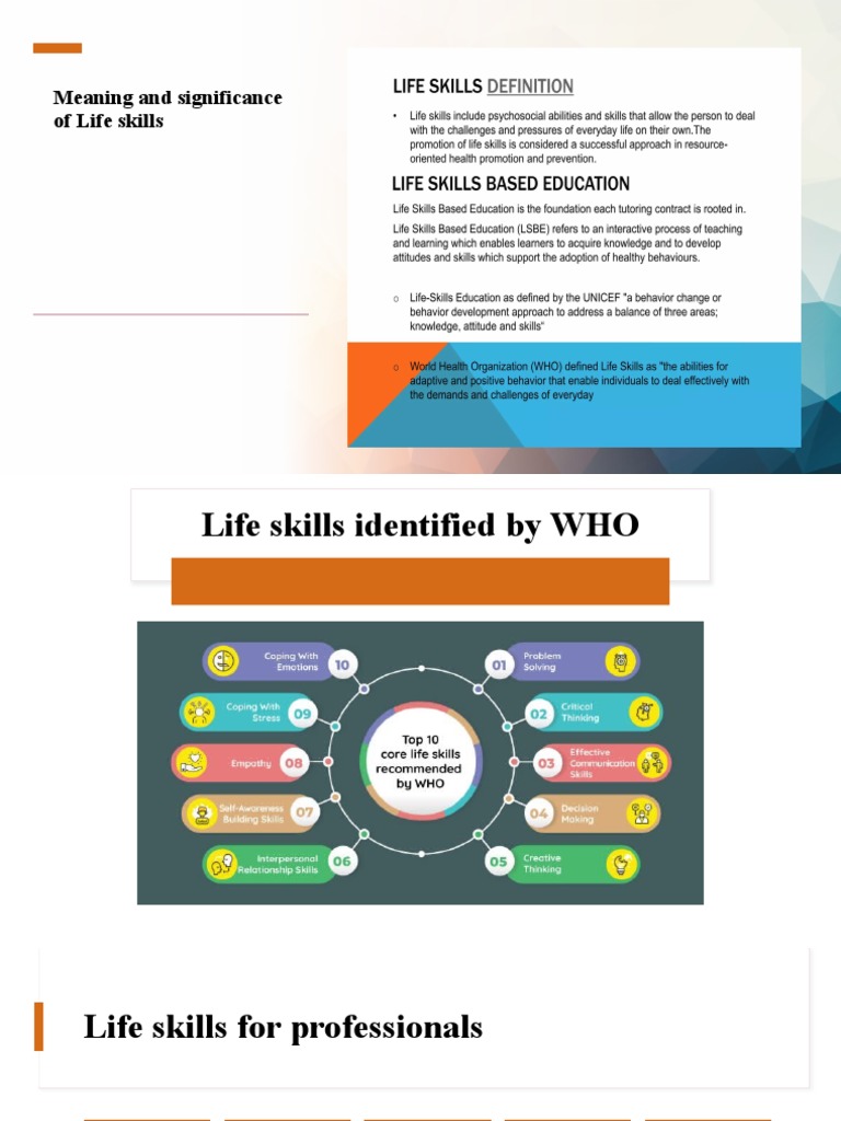Life Skills PPT For 2021-2023 Batch | PDF