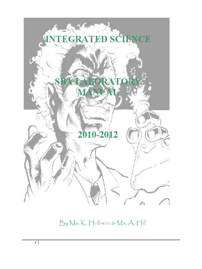 Integrated Science SBA Lab Manual | PDF | Experiment | Water
