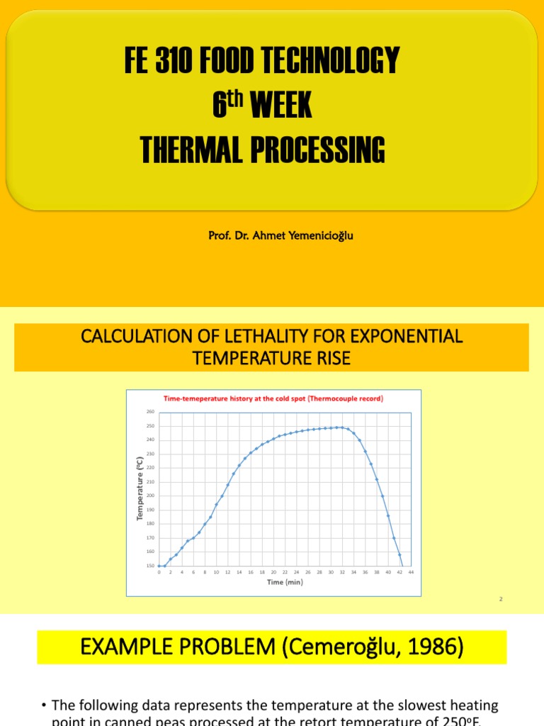 Fe310 Food Technology 6TH Week | PDF