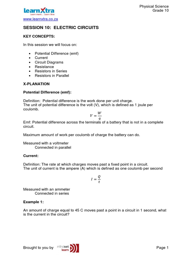 Electric Circuits | PDF | Series And Parallel Circuits | Voltage