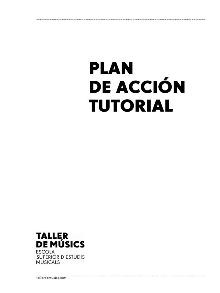 Plan Accion Tutorial ESEM TM | PDF | Plan de estudios | Aprendizaje