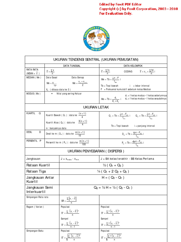 Rumus-Rumus Statistika | PDF