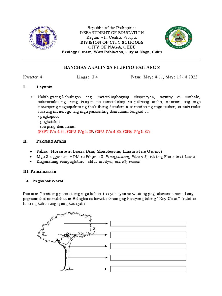 Filipino-8 Q4 Week-3-4 Lapinid | PDF