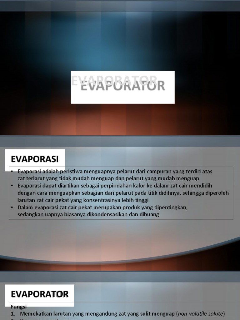 EVAPORATOR Min | PDF