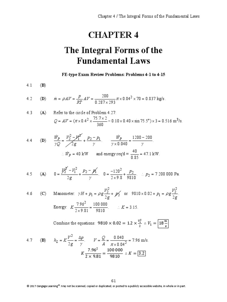 Potter SI ISM Chapter 04 | PDF | Density | Physical Sciences
