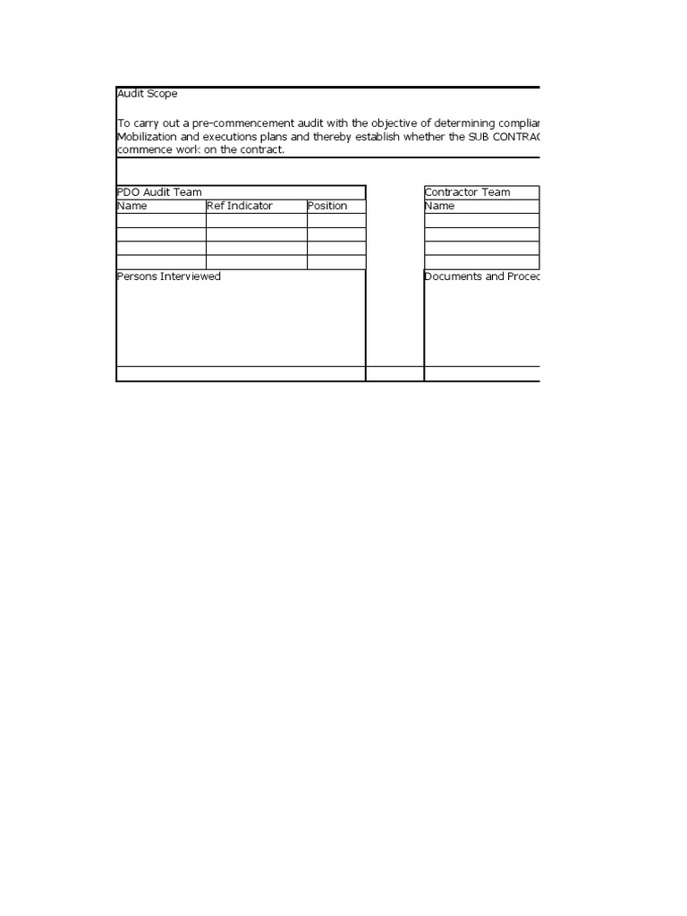 Subcontractor Audit Report: HSE Compliance | PDF | Audit | Road Traffic ...