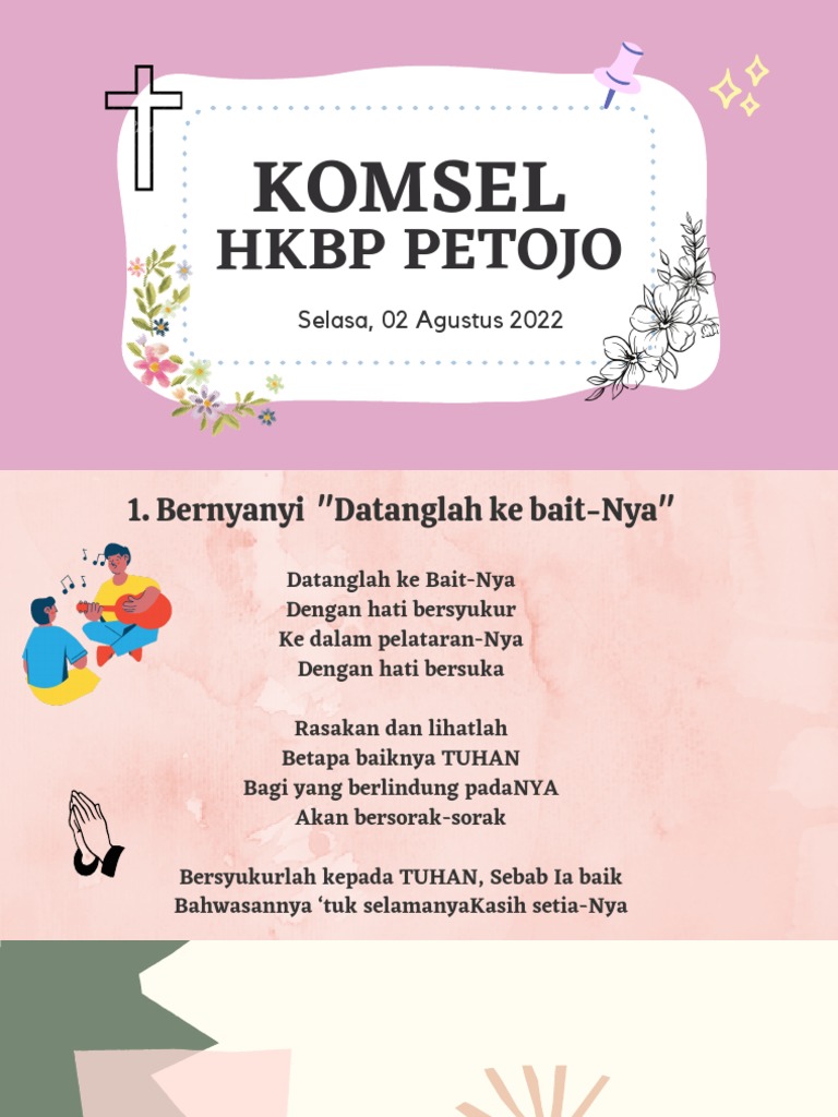 Ibadah Komsel HKBP Petojo 02/08/22 | PDF