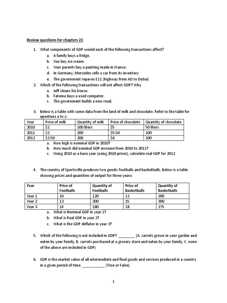 BB Review Practice Questions - Ch. 23, 24 | Download Free PDF | Cost Of ...
