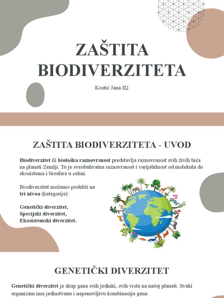 Zaštita Biodiverziteta | PDF