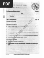 S.6 Divinity (Paper 4) | PDF | Marriage | Family