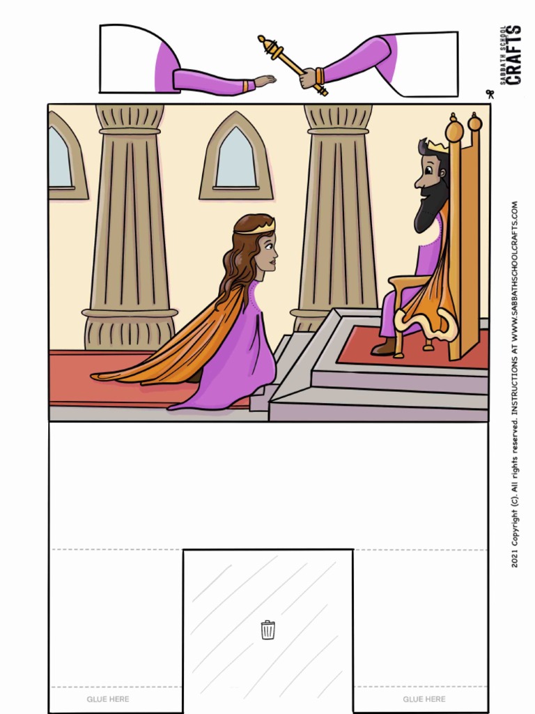 4 TADIKA Queen Esther Saves Her People Craft | PDF