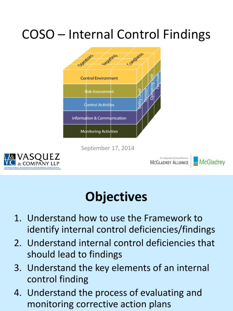COSO - Internal Control Findings - The IIA (PDFDrive) | PDF | Internal ...