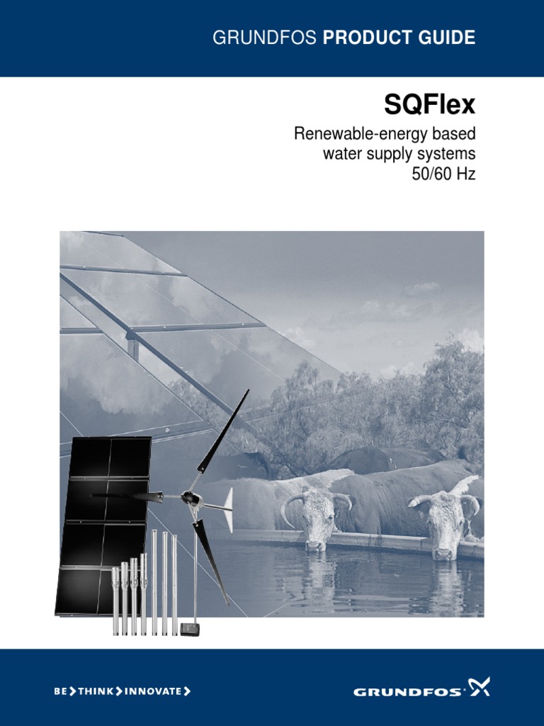 Grundfos SQFlex Renewable Water Systems | PDF | Electric Motor | Pump