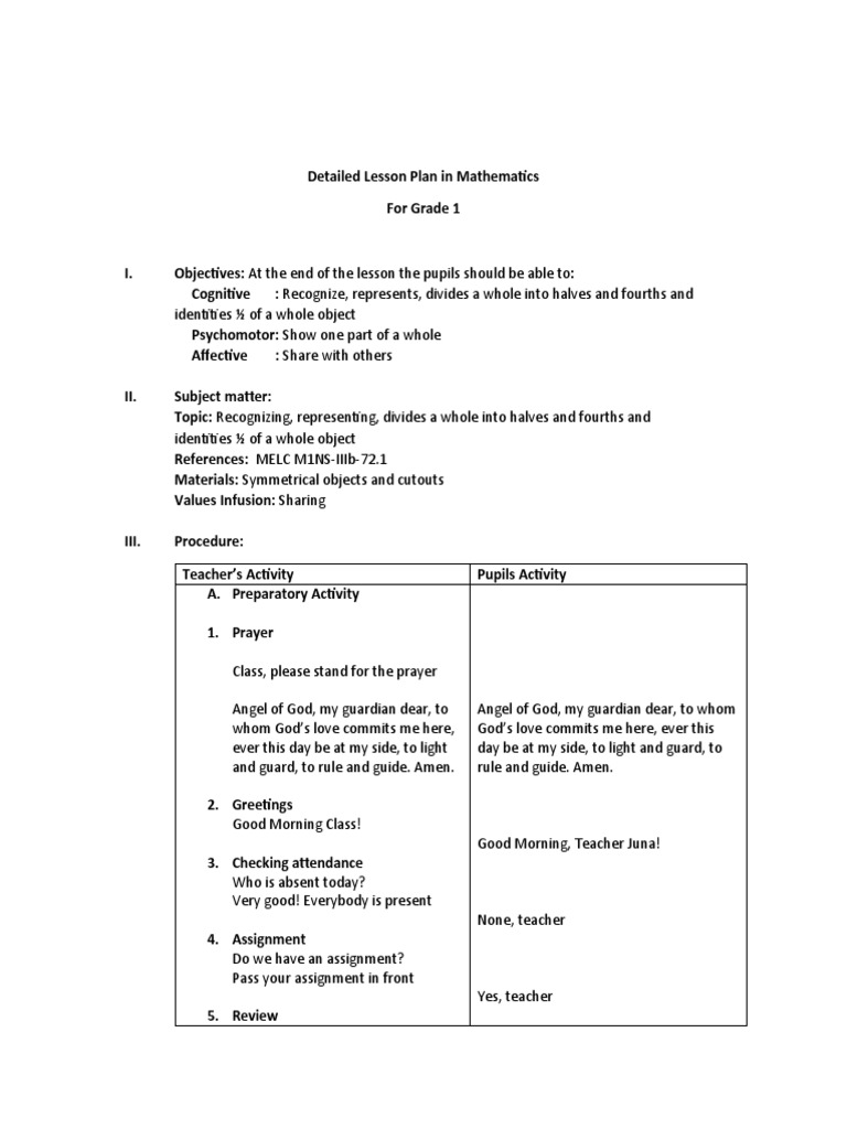 Math1 LP Fraction | PDF | Behavior Modification | Cognition