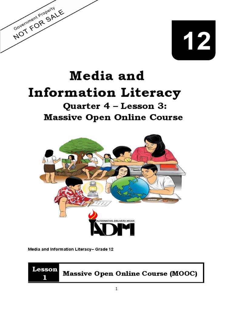 Media and Information Literacy: Quarter 4 - Lesson 3: Massive Open Online Course | PDF | Massive ...