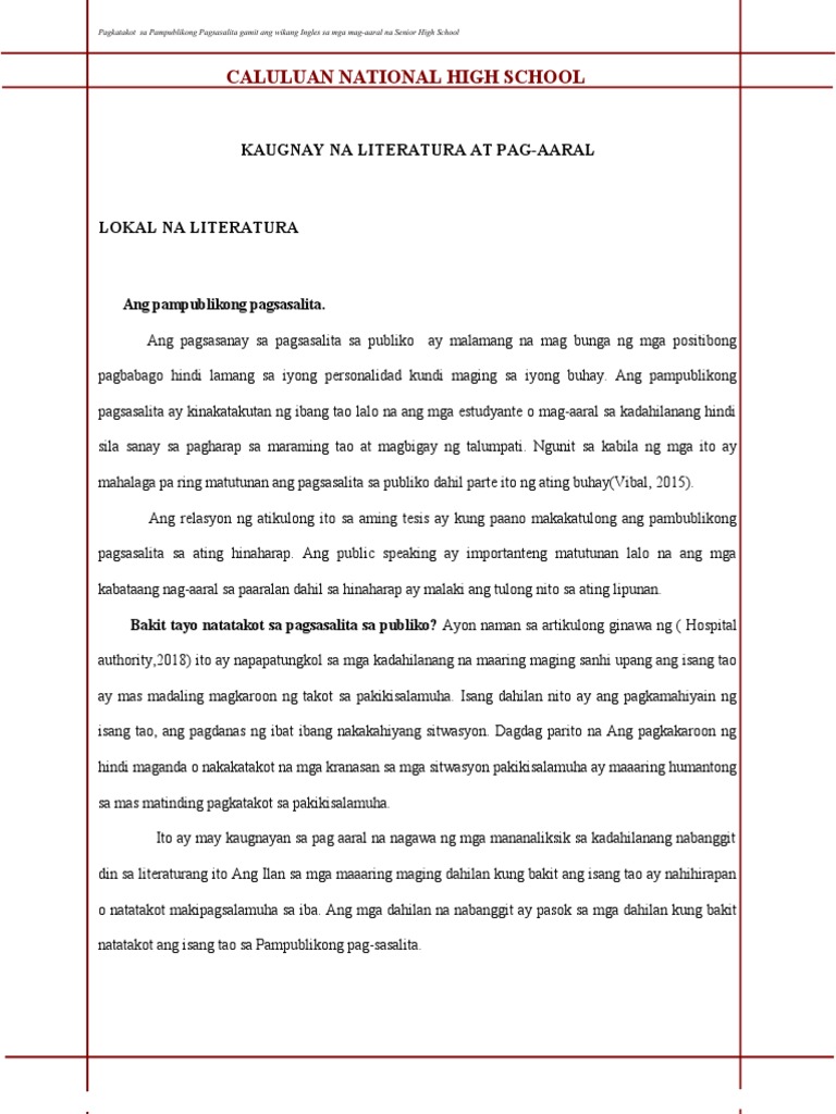 RRL (Thematic) &rrs | PDF