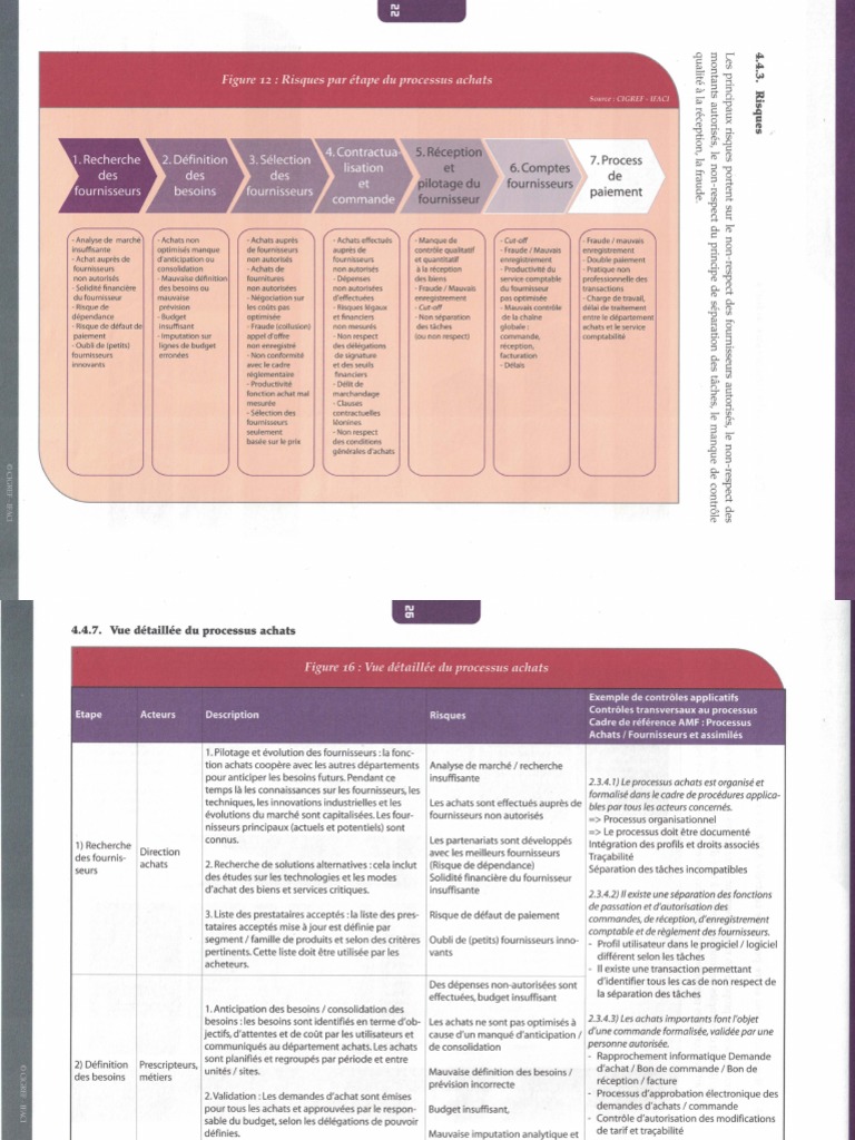 Risques Et Controles Processus Achat | PDF