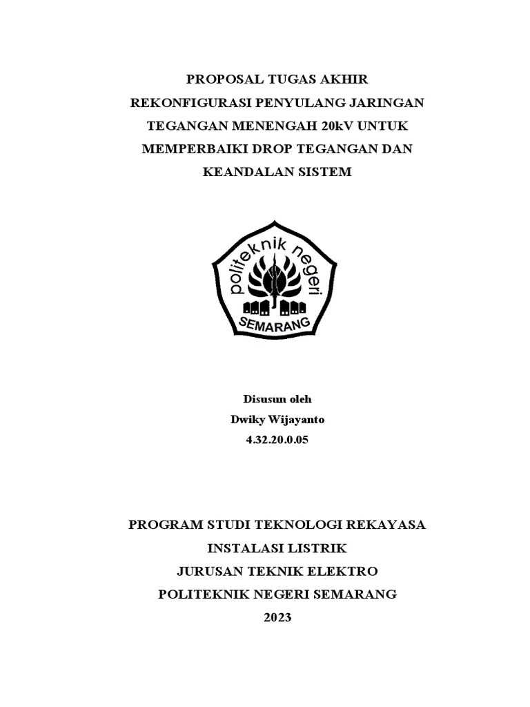 Proposal Tugas Akhir | PDF