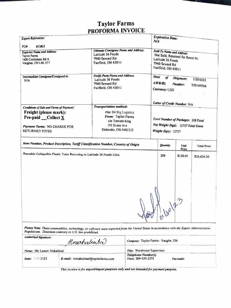 How to fill pod | PDF