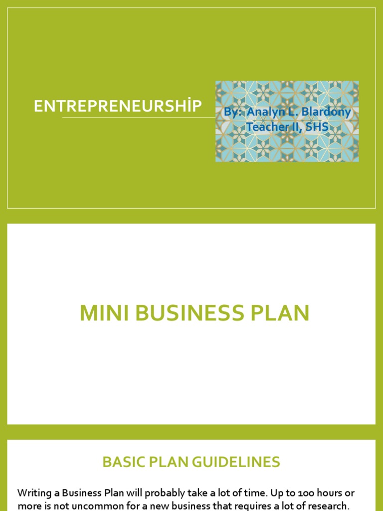 SHS Students' Business Plan Guide | PDF | Marketing | Pricing