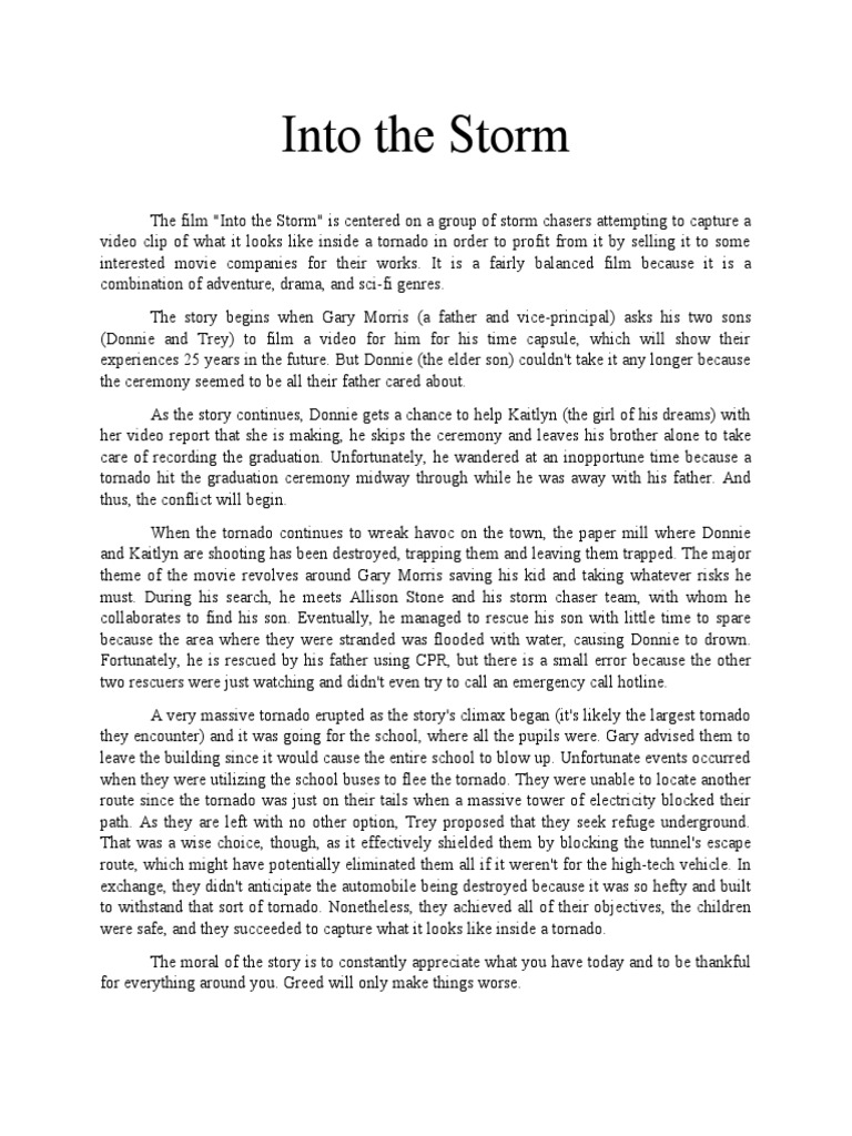 Into The Storm | PDF
