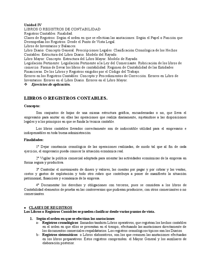 Libros y Registros Contables Esenciales | PDF | Contabilidad | Business