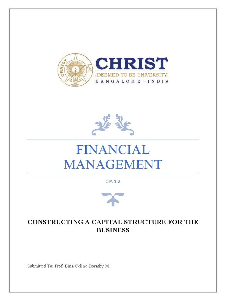 FM Cia 1.2 - 2123531 | PDF | Capital Structure | Cost Of Capital