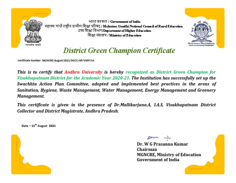Green Champion Award | PDF
