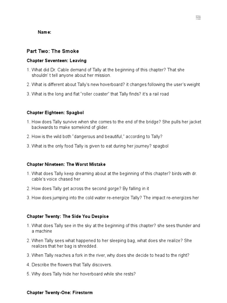 Arthur CORDIER - Uglies Study Guide Part 2 | PDF