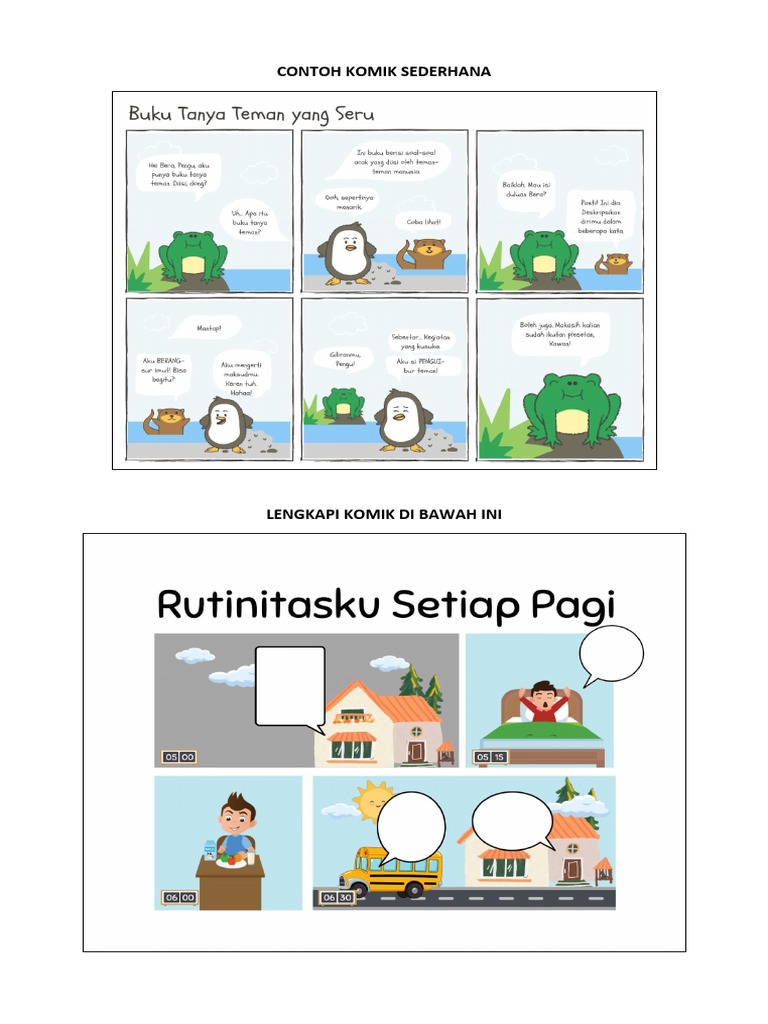 Contoh Komik Sederhana | PDF