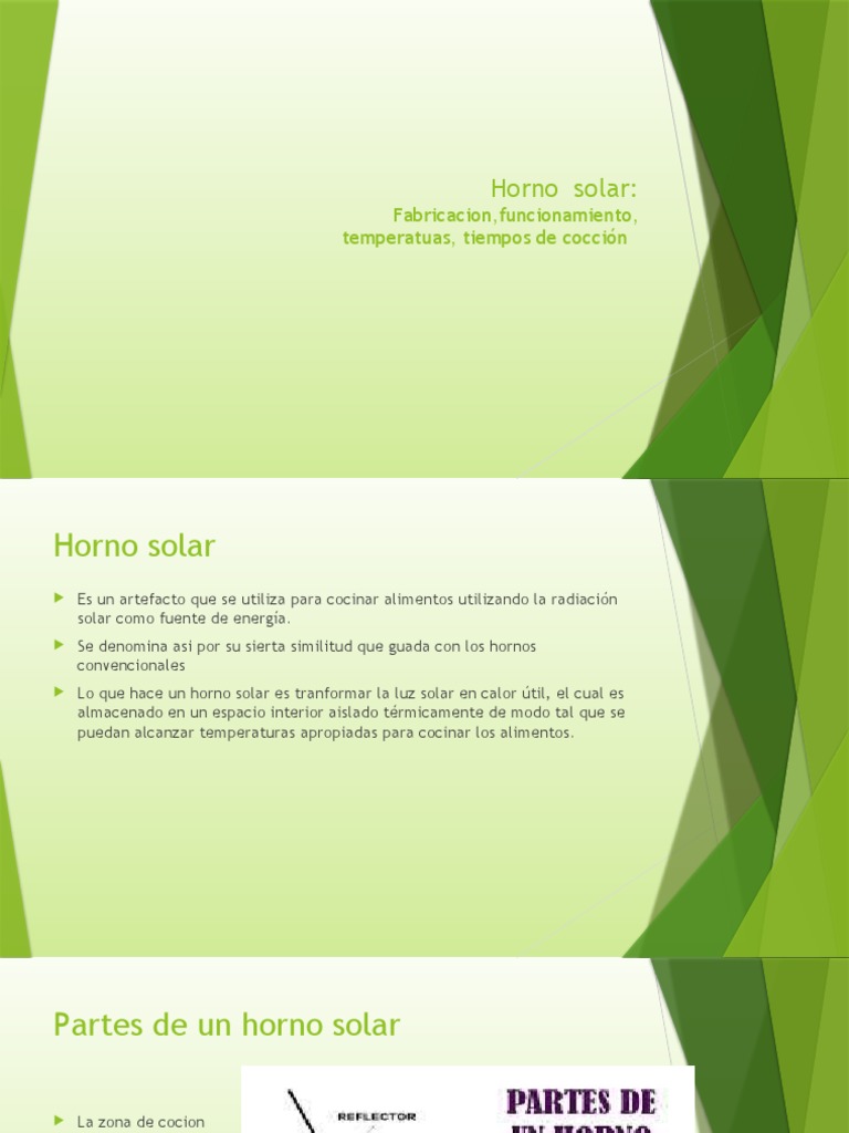 Horno Solar | PDF | Alimentos | Cocinando