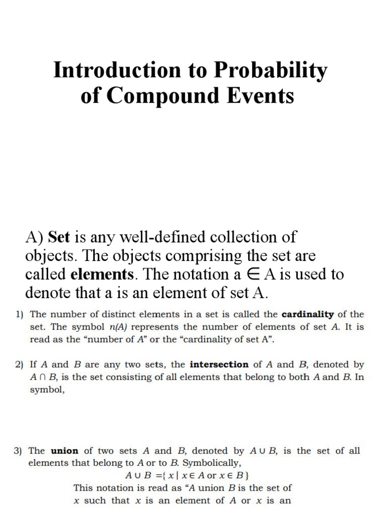 Understanding Compound Event Probability | PDF
