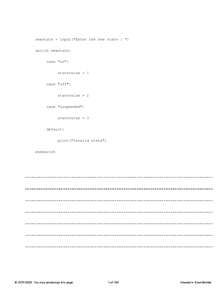 ExamBuilder Programming-1 | PDF | Data Type | Programming