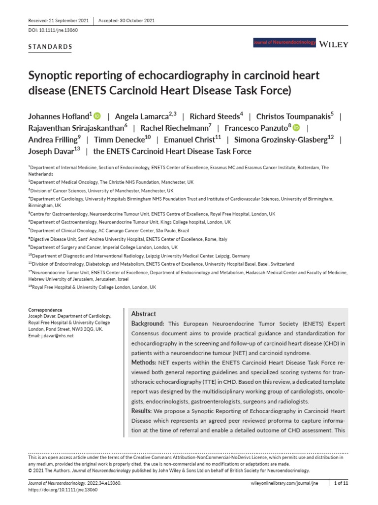 Synoptic Reporting of Echocardiography | PDF | Heart Valve | Heart