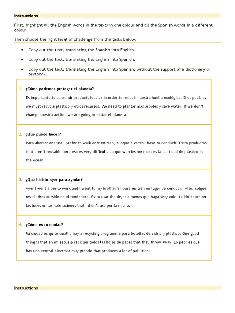 Tangled Translation Homework | PDF