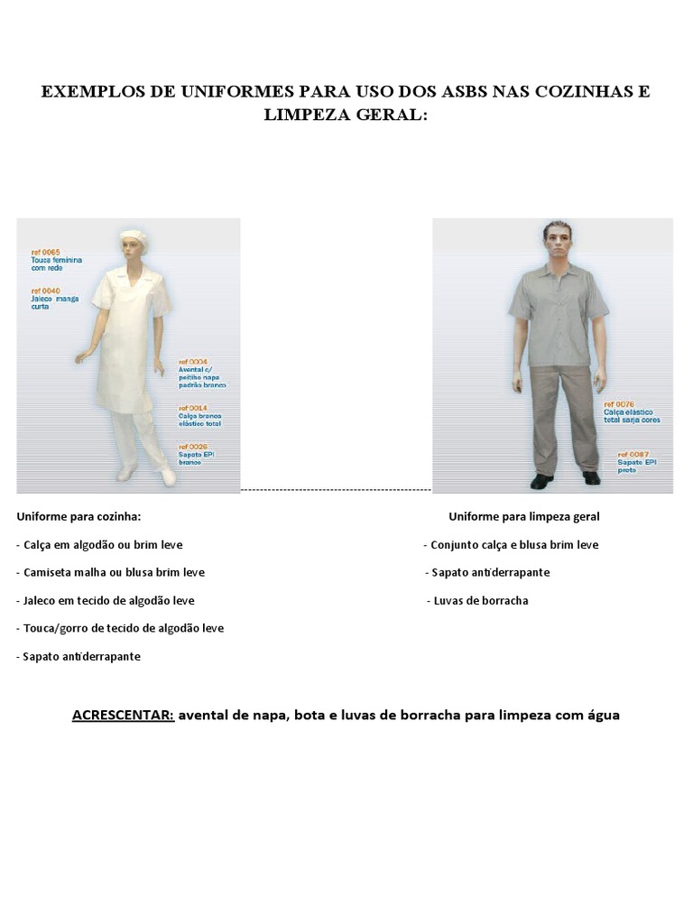 Exemplos de uniformes | PDF