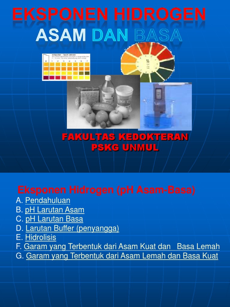 Materi 9 Dan 10 (Eksponen Hidrogen) | PDF