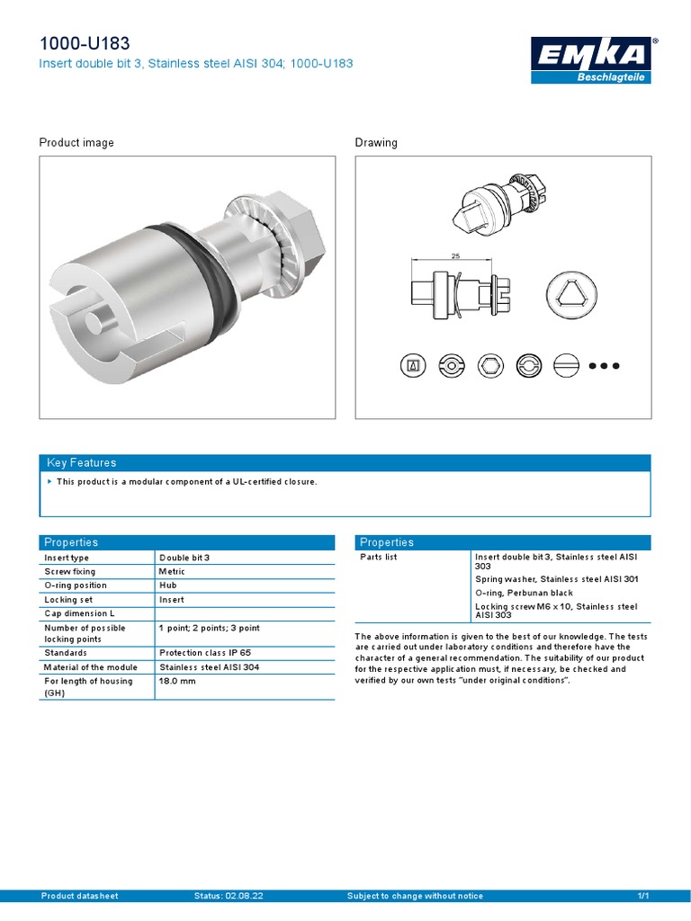 UL 183 Modular Component Datasheet | PDF