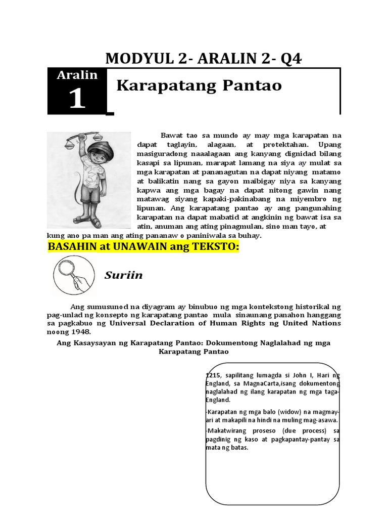Modyul 2 Aralin 2 Q4 | PDF