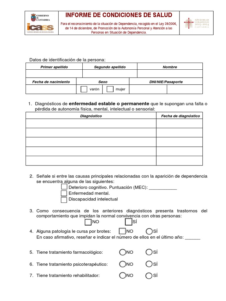 Informe Condiciones Salud | PDF | Trastorno mental | Epidemiología