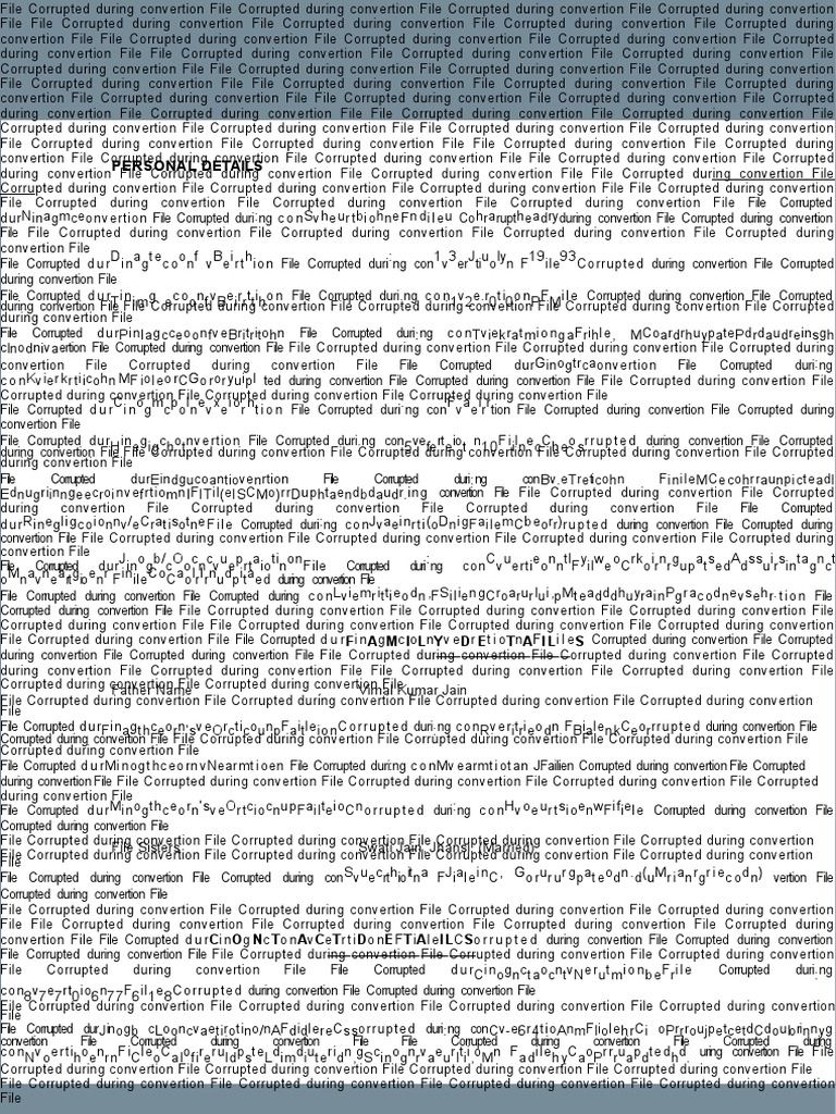 Shubhendu Chaudhary - Biodata | PDF