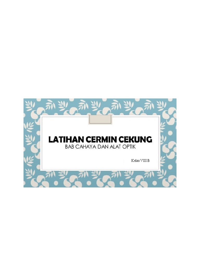 LKS Cermin Cekung | PDF